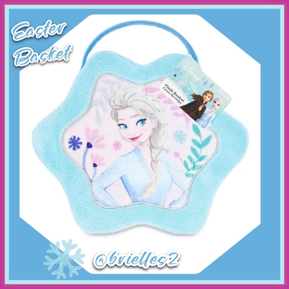 Disney | Holiday | New Disney Frozen Elsa Plush Star Easter Basket Bag ...